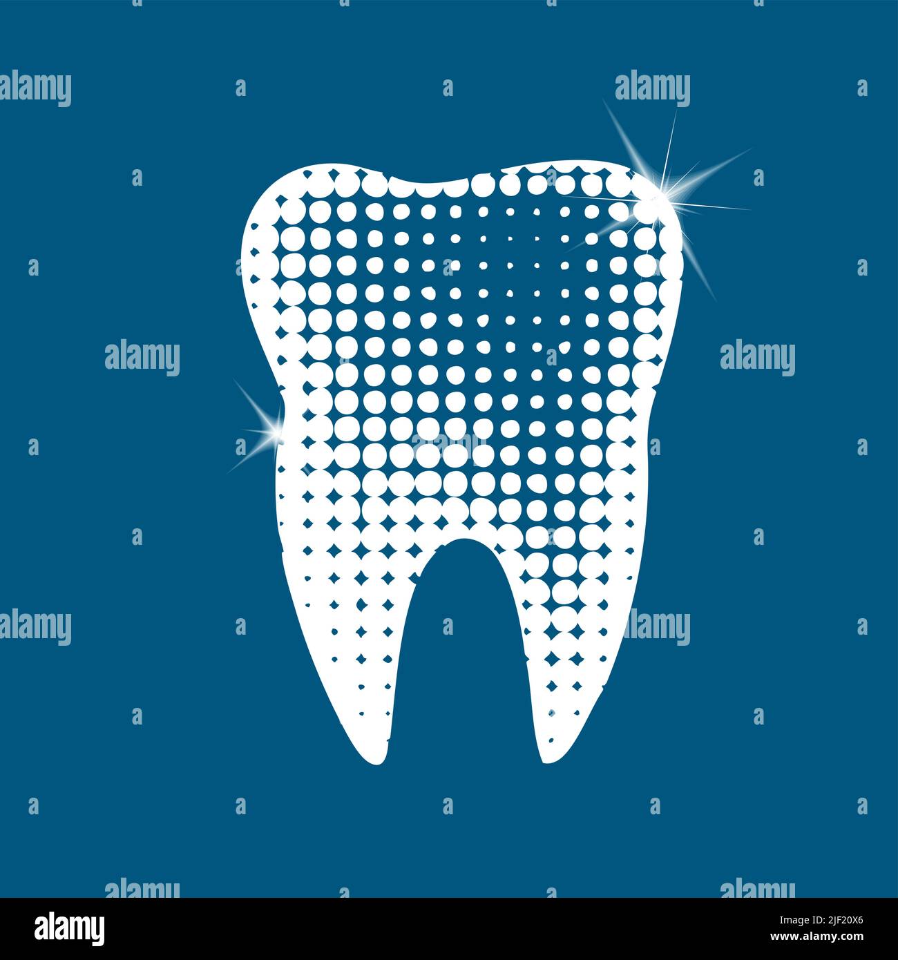White Tooth icon - dental logo template vector illustration Stock ...