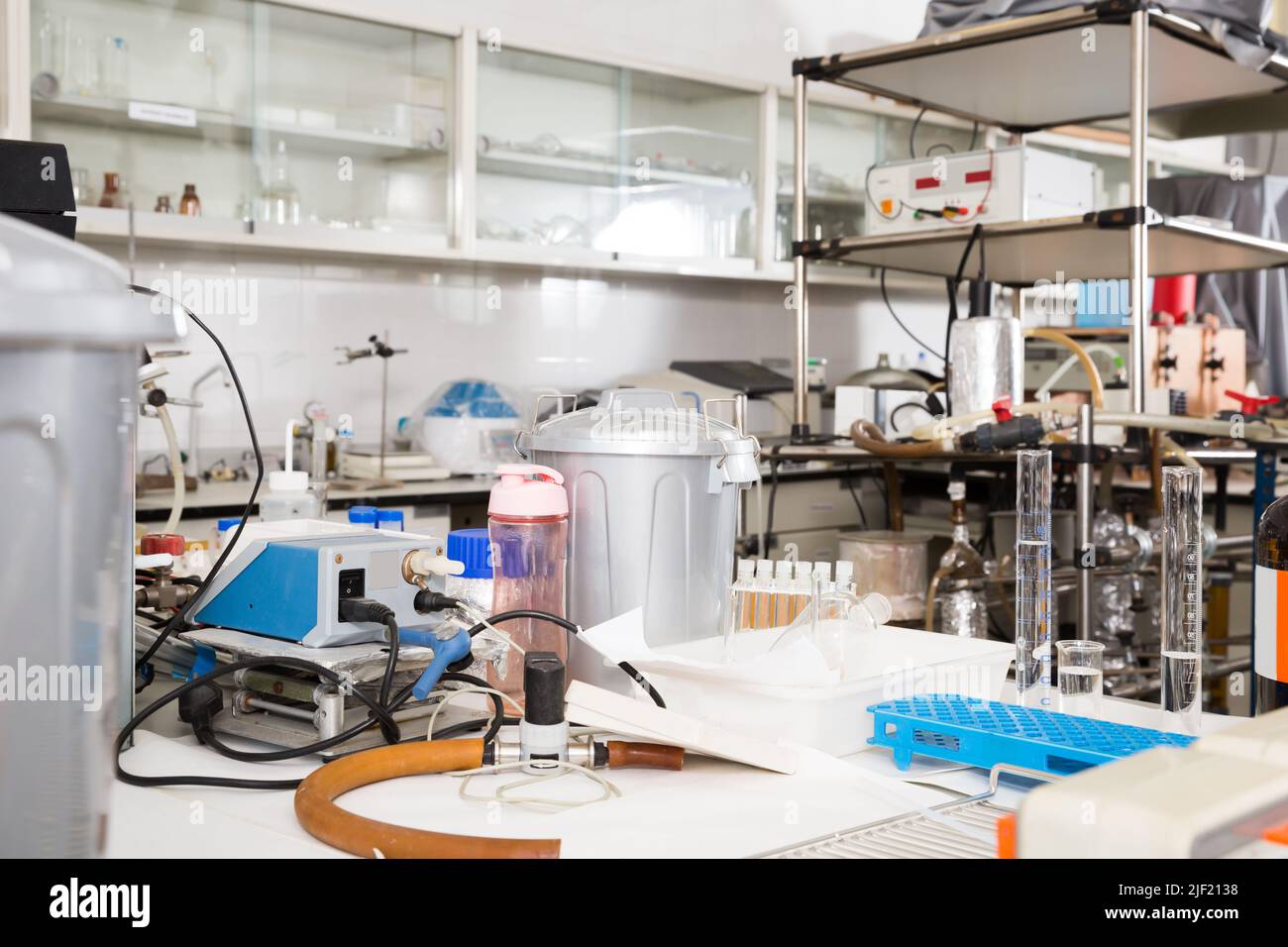 Construction of experimental laboratory hi-res stock photography and ...