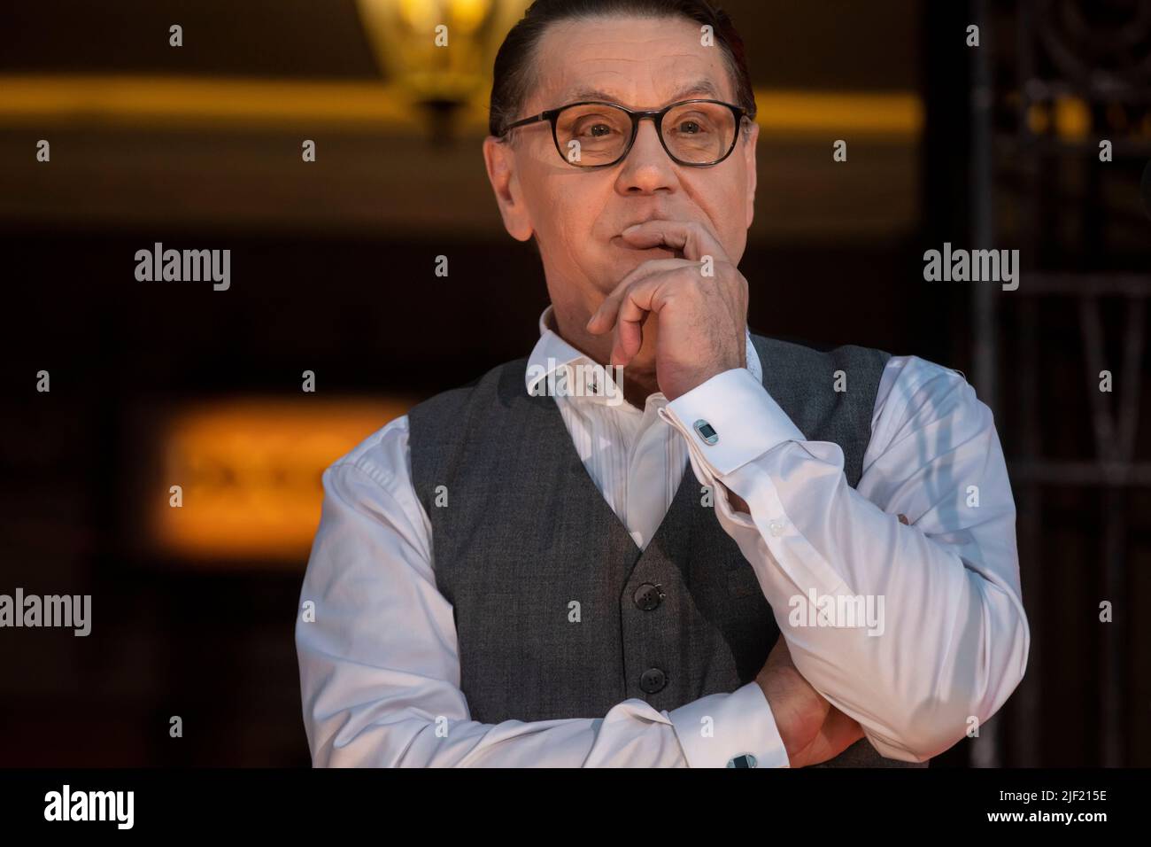 Moscow, Russia. 28th of June, 2022. Actor Sergei Makovetsky is seen ...