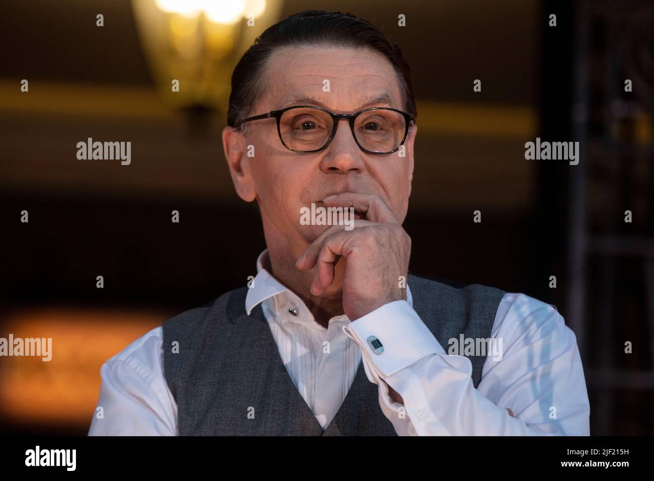Moscow, Russia. 28th of June, 2022. Actor Sergei Makovetsky is seen ...