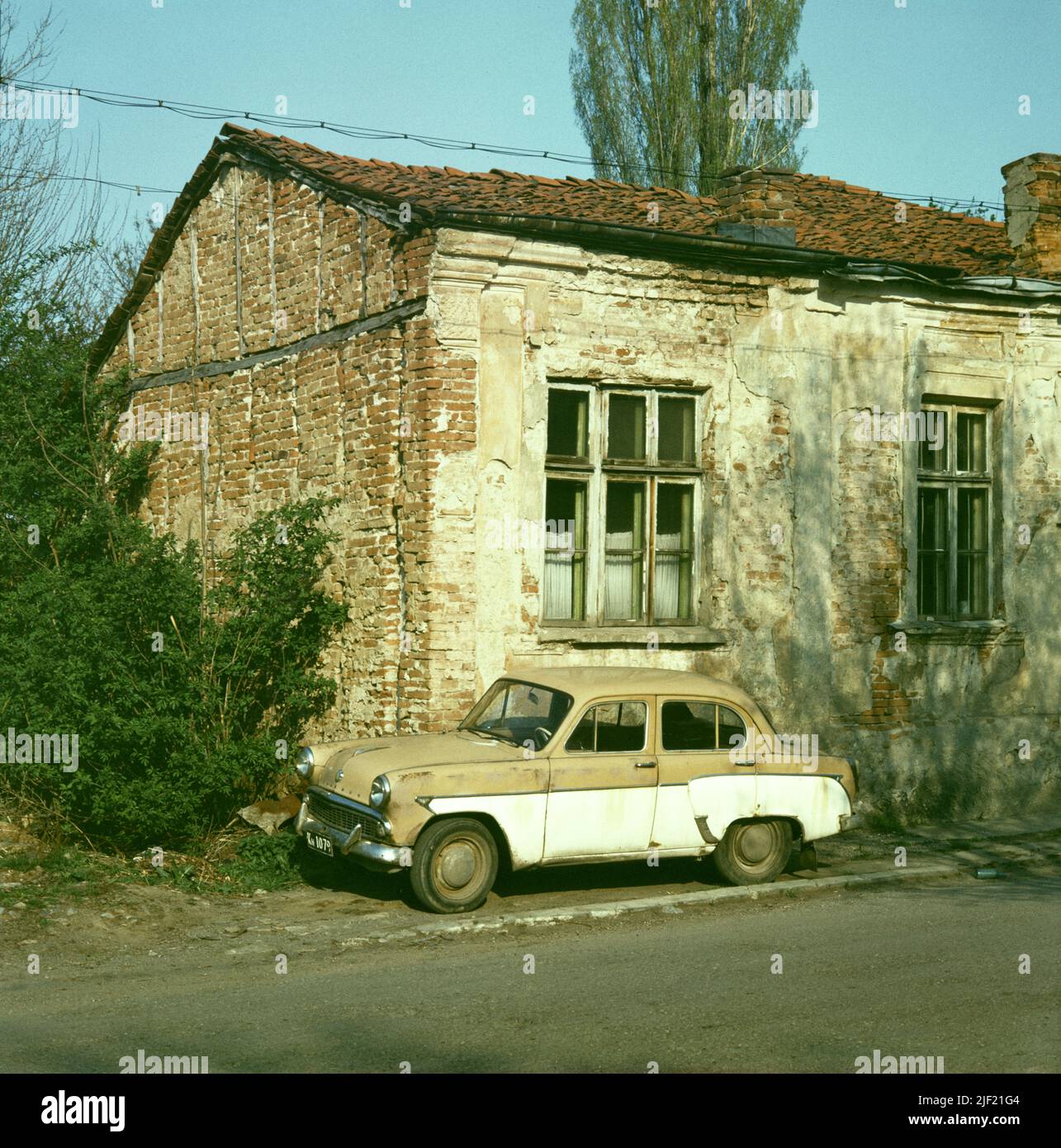Old Moskvich, Kyustendil, Bulgaria, 1970s Stock Photo - Alamy