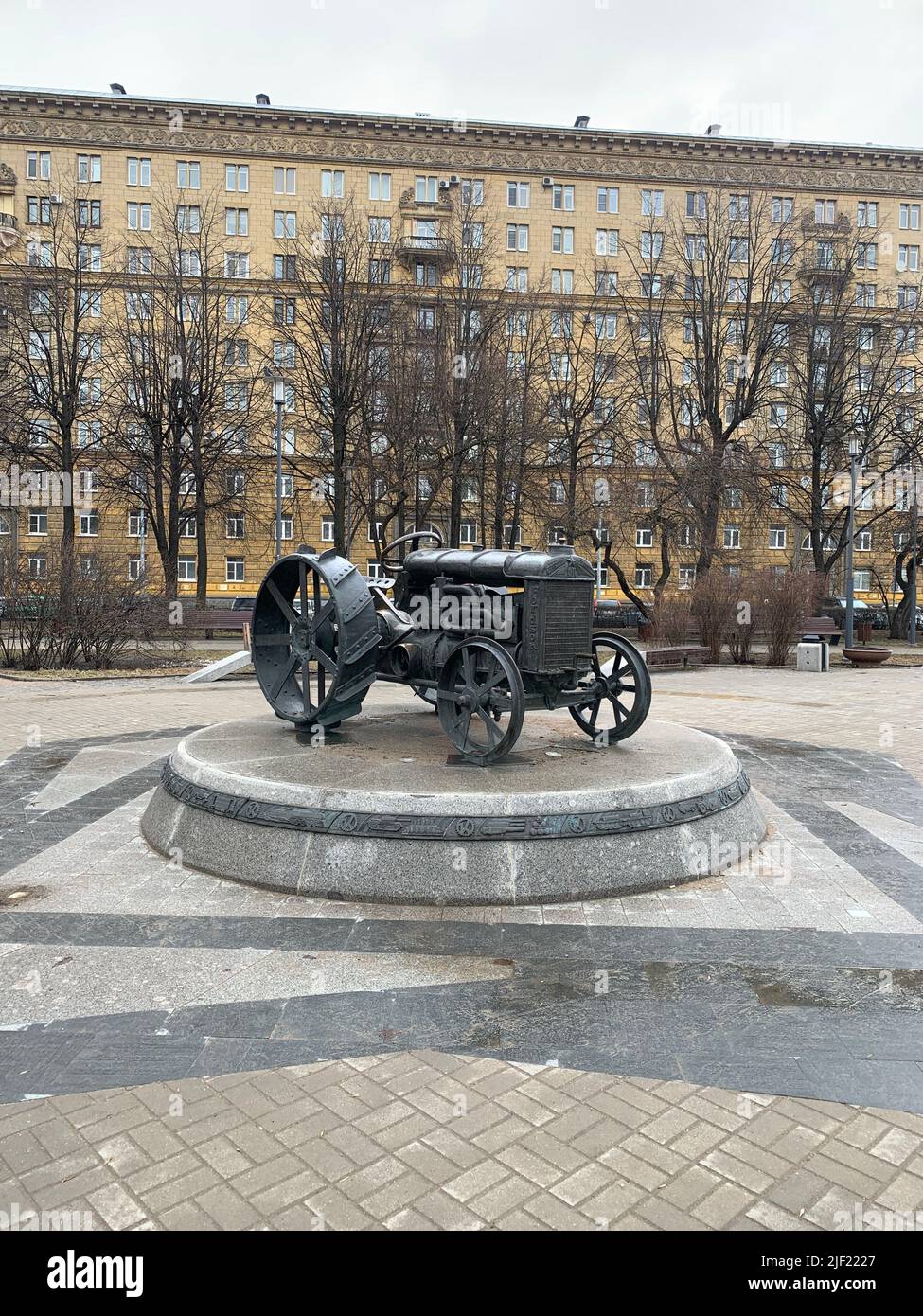 Old soviet tractor agricultural equipment hi-res stock photography and ...