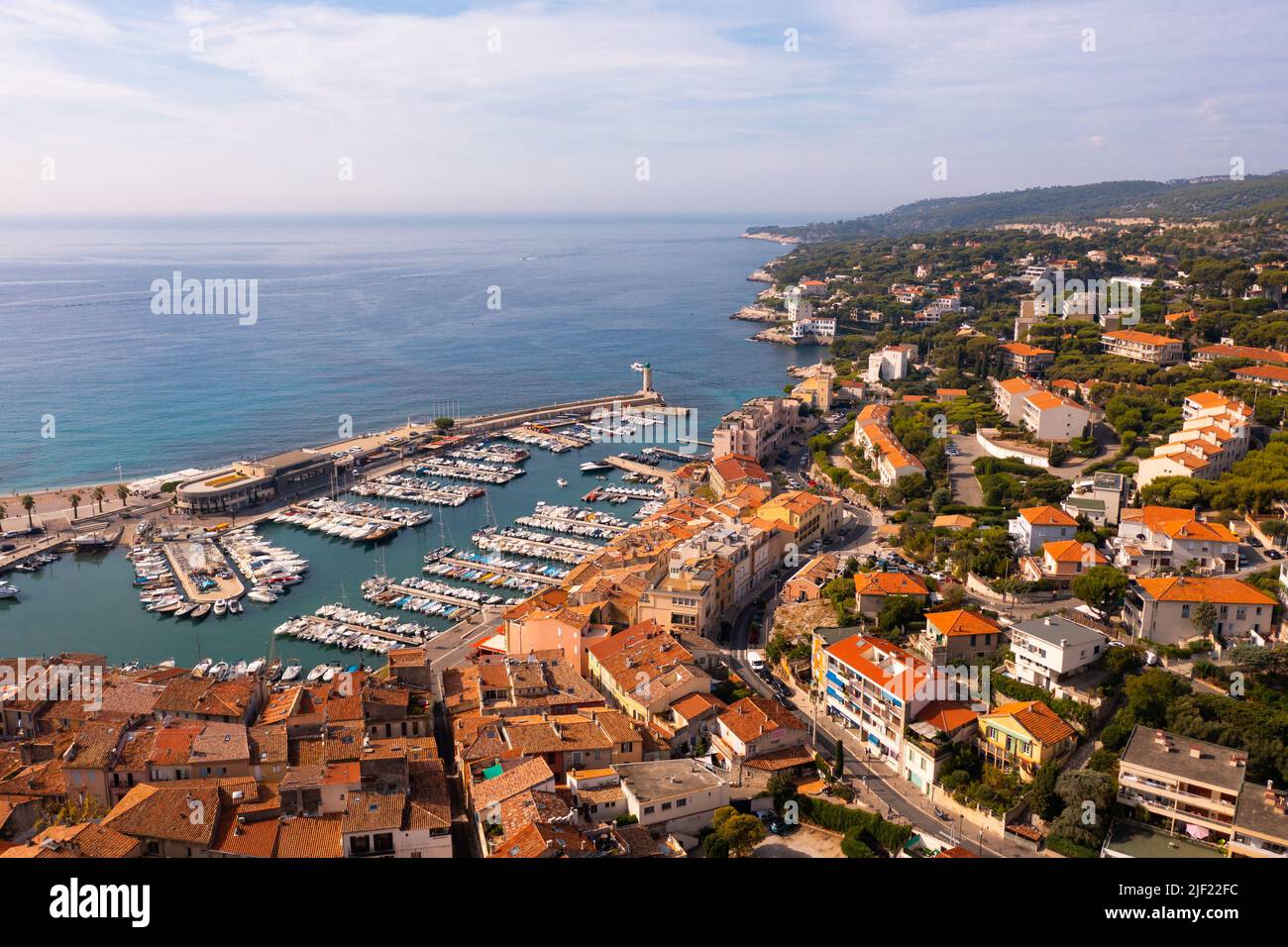 Aerial photo of Cassis, Southern France Stock Photo - Alamy