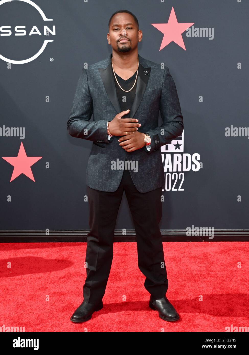 25 June 2022 - Los Angeles, California - Aml Ameen. BET Awards 2022 ...
