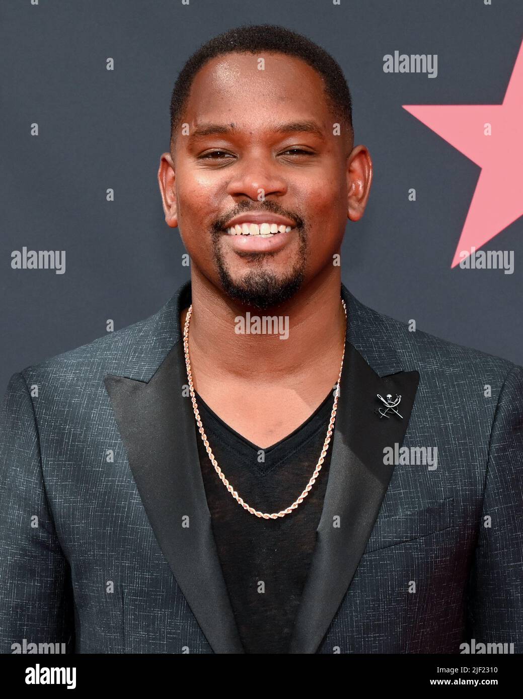 25 June 2022 - Los Angeles, California - Aml Ameen. BET Awards 2022 ...