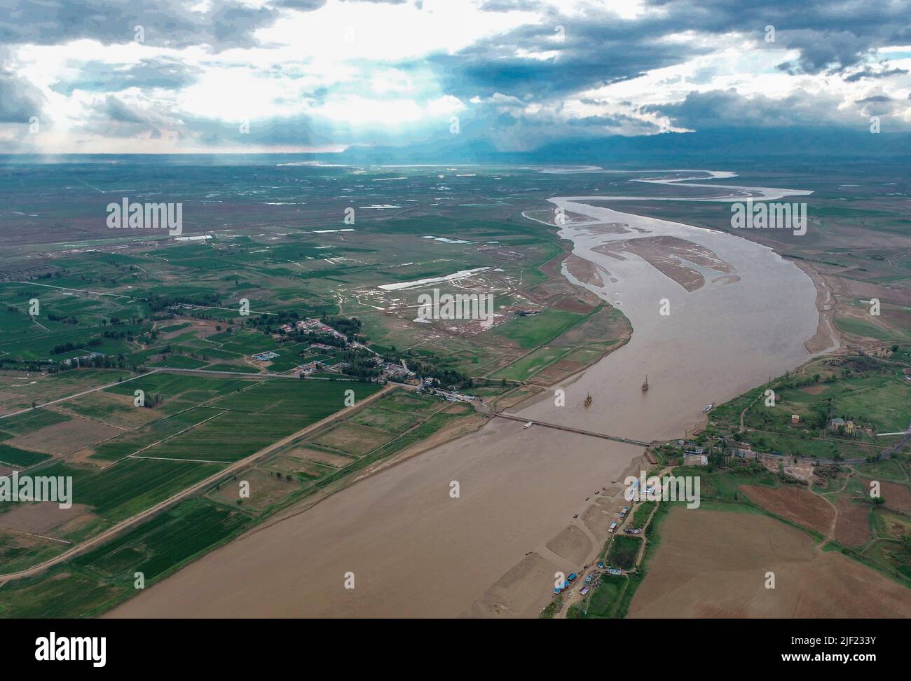 BAOTOU, CHINA - JUNE 28, 2022 - Aerial photo taken on June 28, 2022 ...