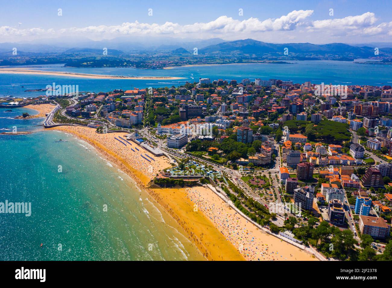 Day aerial cityscape of Santander Stock Photo - Alamy