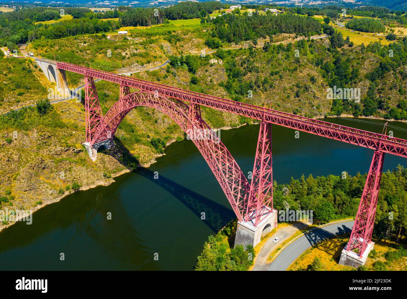 Aerial view of Garabit Viaduct, France Stock Photo - Alamy