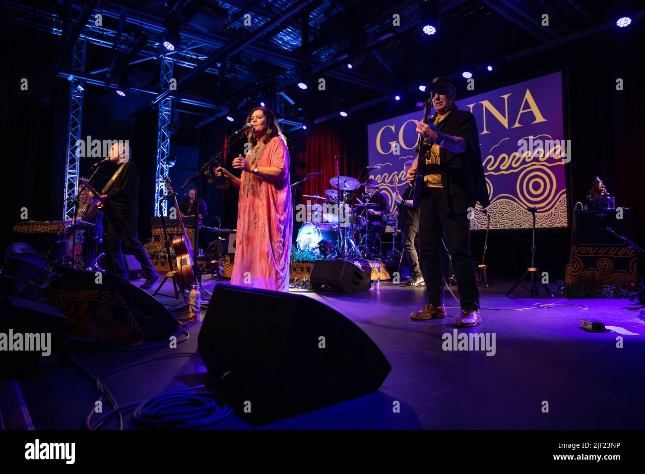Lead Singer Shane Howards Of The Goanna Band Perform Live Onstage For The 40th Anniversary Of