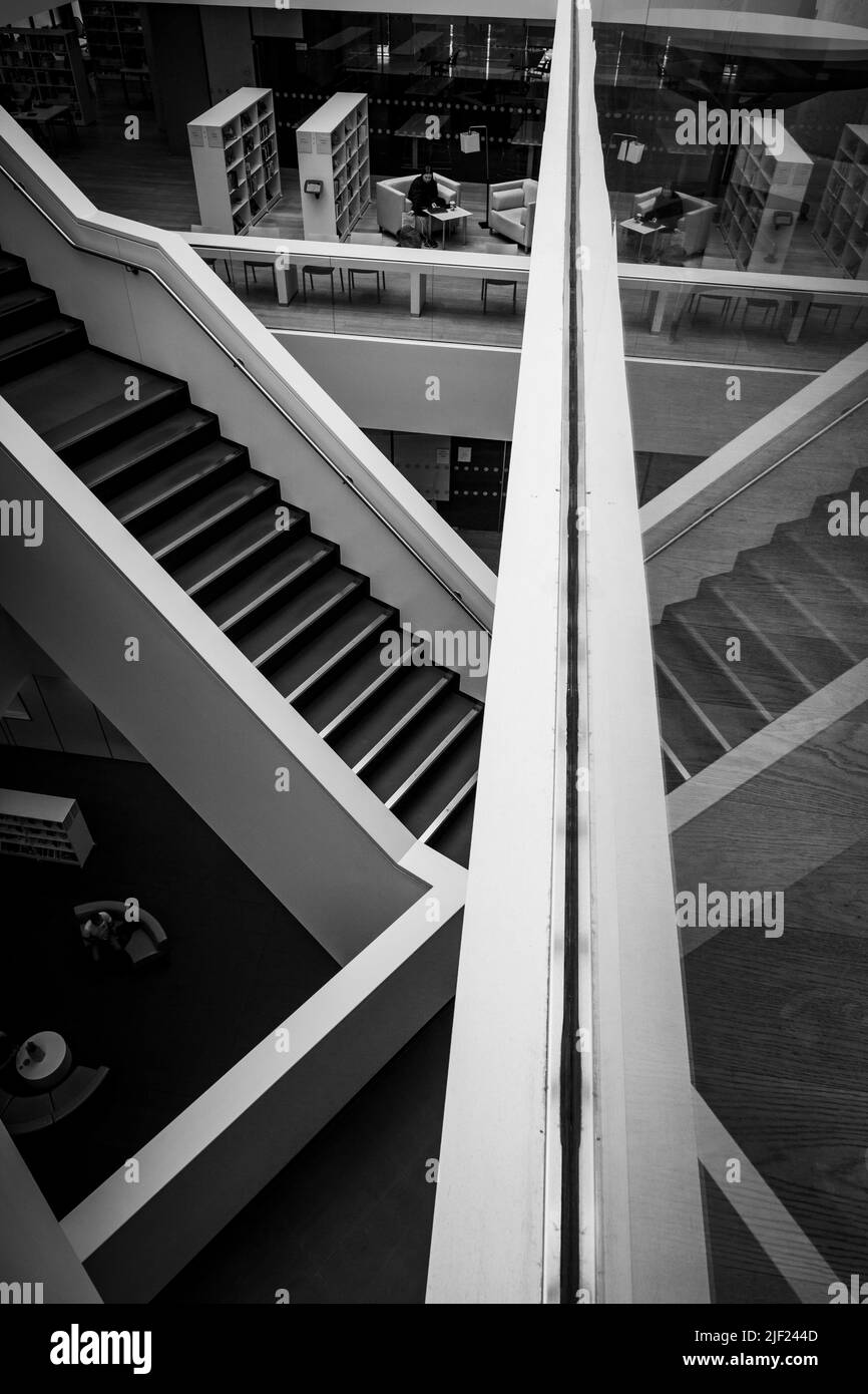 Interior of the Central Library in Halifax, Nova Scotia, Canada Stock ...