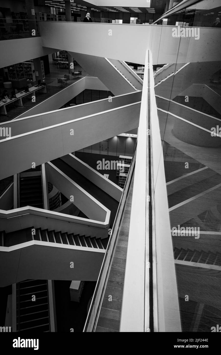 Interior of the Central Library in Halifax, Nova Scotia, Canada Stock ...