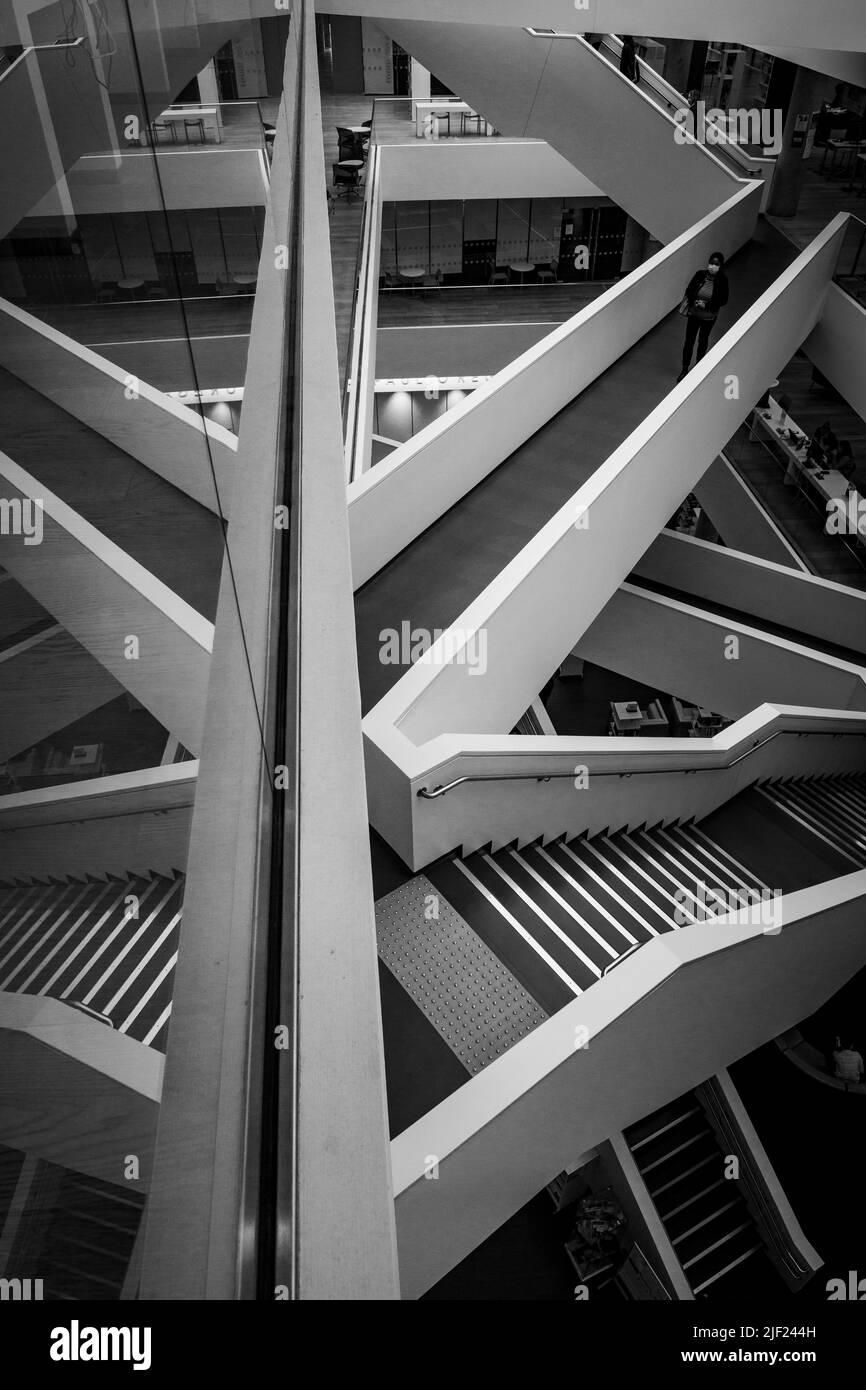 Interior of the Central Library in Halifax, Nova Scotia, Canada Stock ...