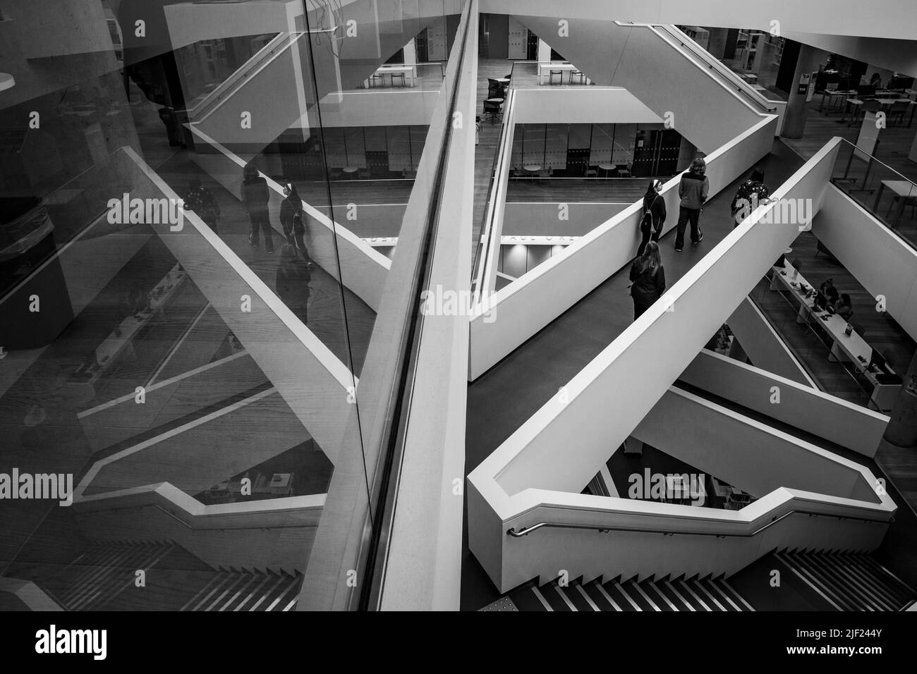 Interior of the Central Library in Halifax, Nova Scotia, Canada Stock ...