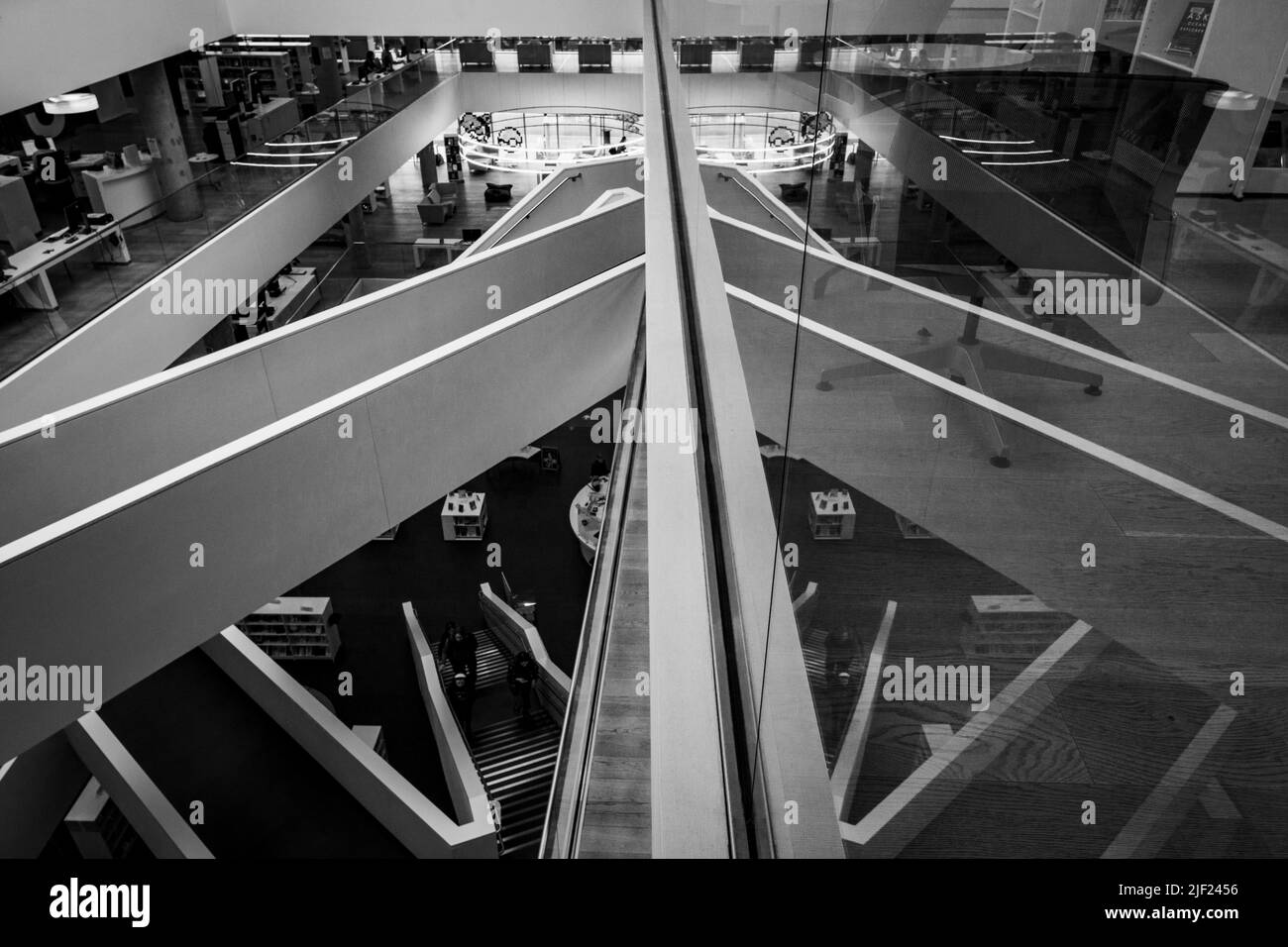 Interior of the Central Library in Halifax, Nova Scotia, Canada Stock ...