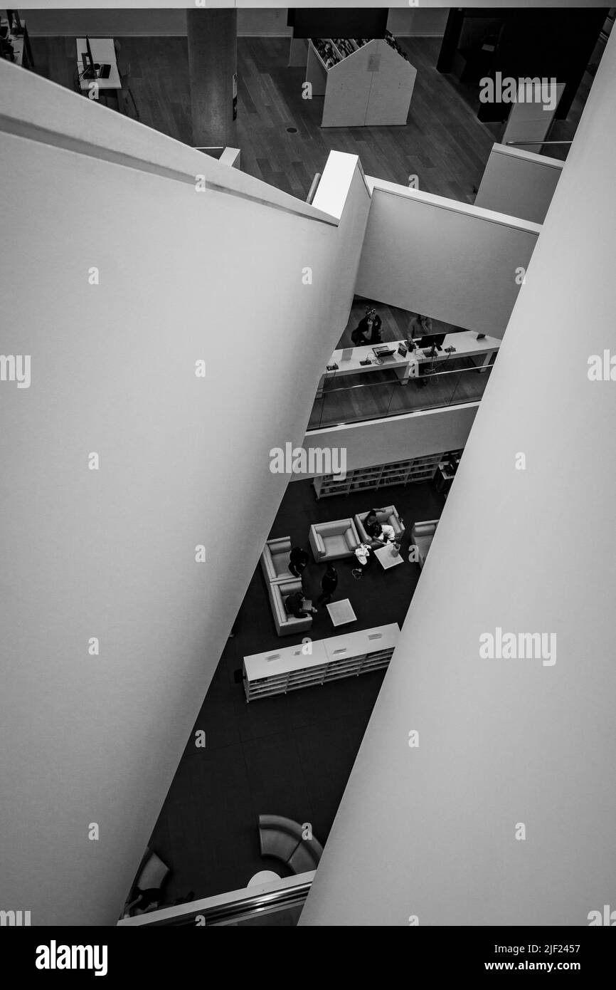 Interior of the Central Library in Halifax, Nova Scotia, Canada Stock ...
