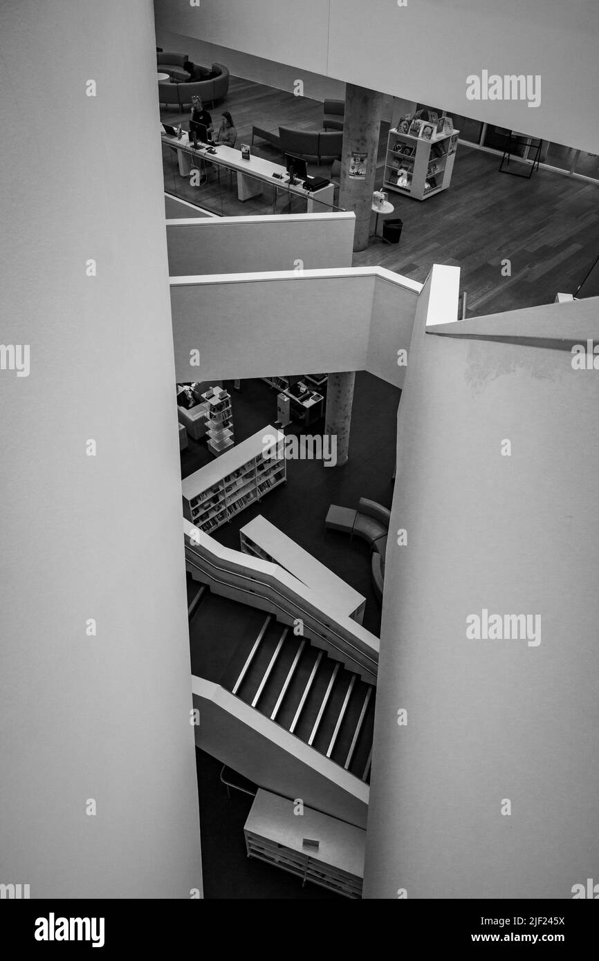 Interior of the Central Library in Halifax, Nova Scotia, Canada Stock ...