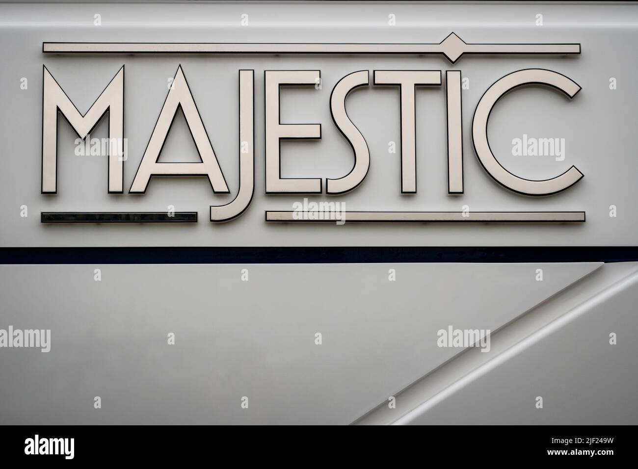 Details of the mega-yacht Majestic Stock Photo - Alamy