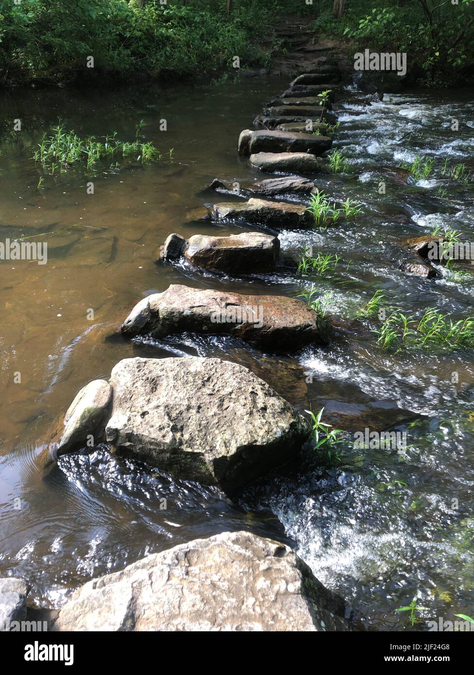 Stepping across rocks hi-res stock photography and images - Alamy