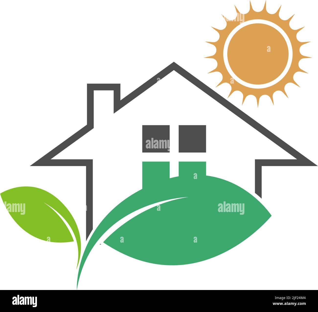 Eco house logo icon design illustration template vector Stock Vector ...