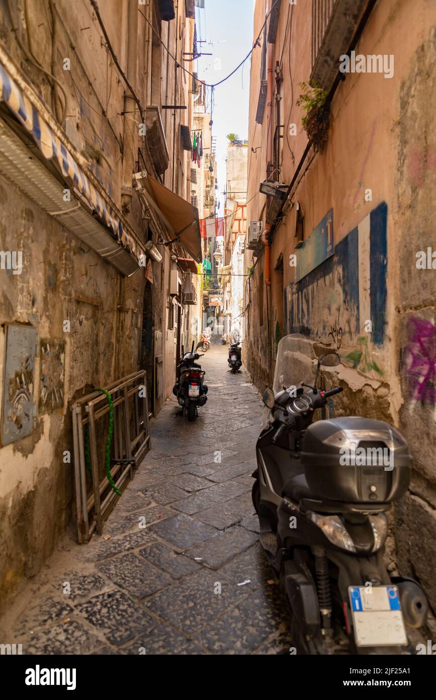 Traditional street in the city of naples hi-res stock photography and ...