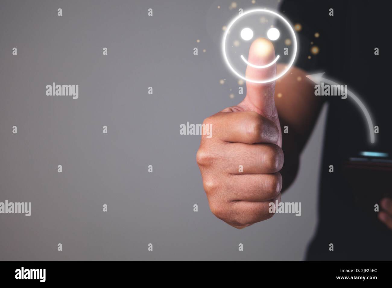 Thumbs up emoji on cellphone hi-res stock photography and images - Alamy