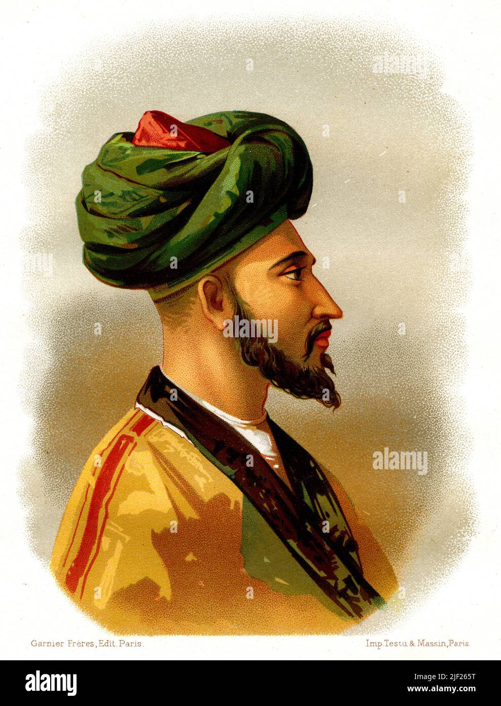 Illustration of a native man from Kurdistan. Artwork published in ...
