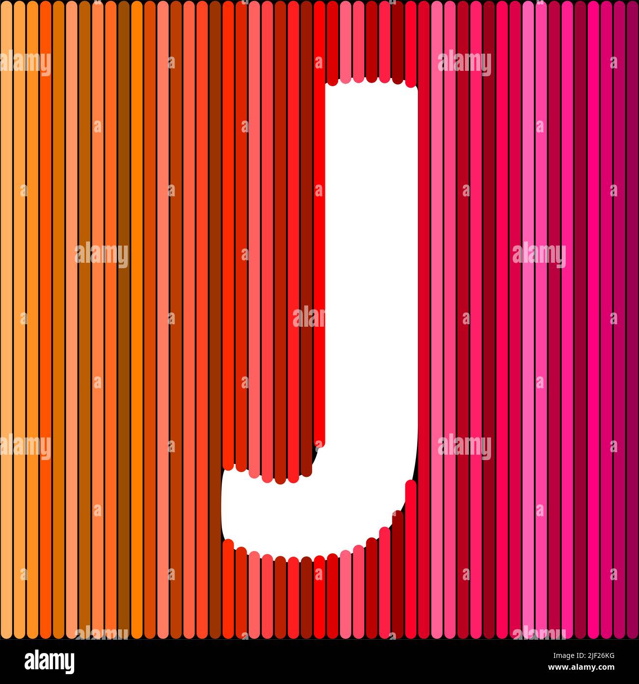 White color English alphabet letters on colorful background, J letter ...
