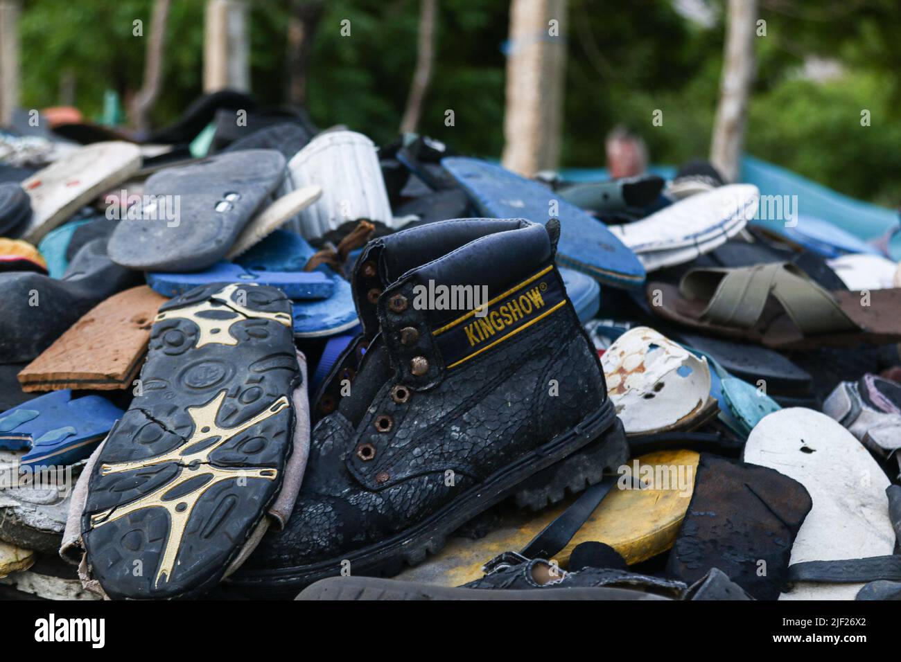 Ocean plastic recycled shoes hi-res stock photography and images - Alamy