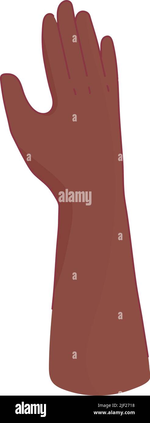 raised left hand Stock Vector Image & Art - Alamy