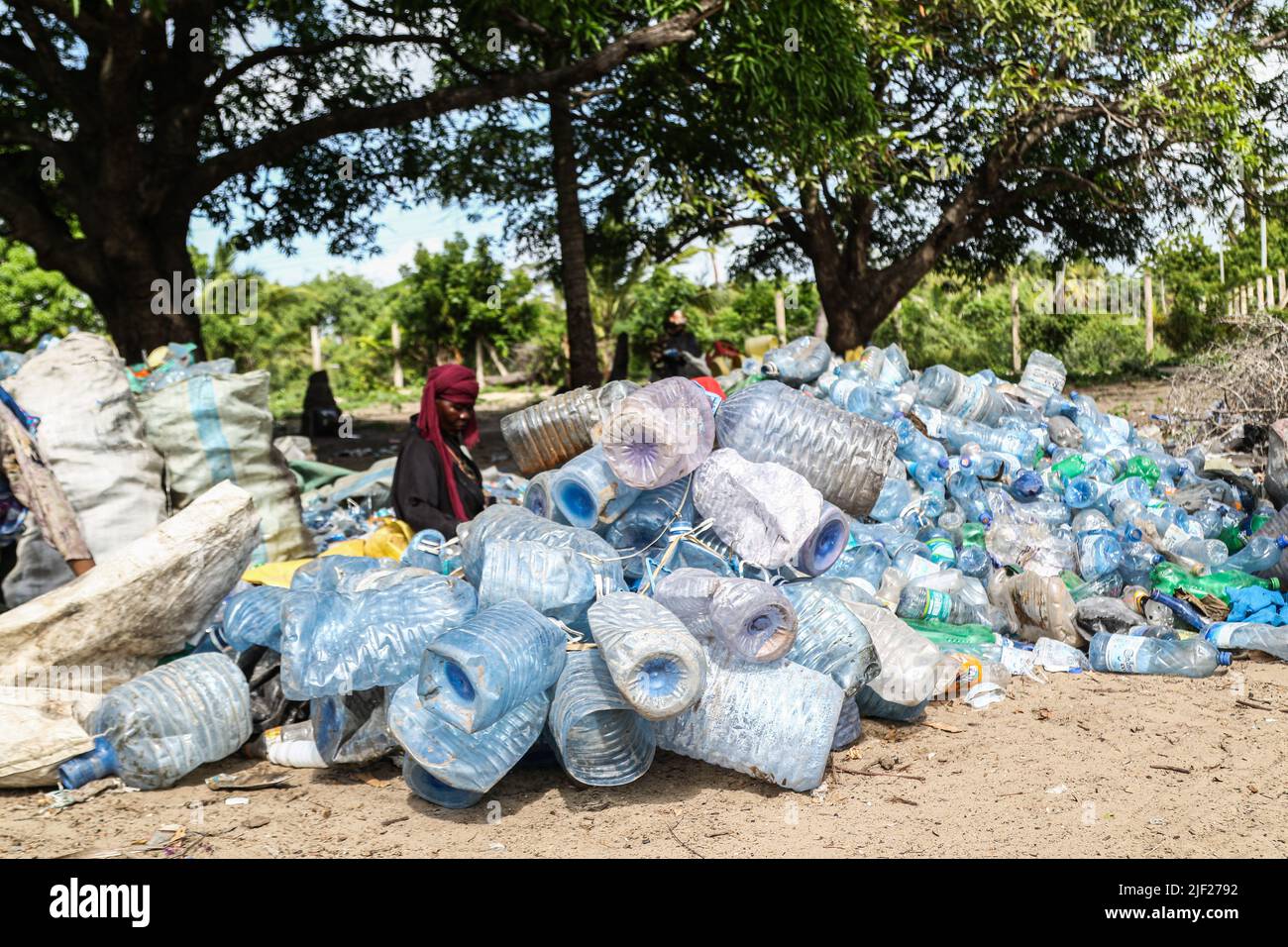 A member of a community environment group, Weka Lamu Safi (Keep Lamu ...