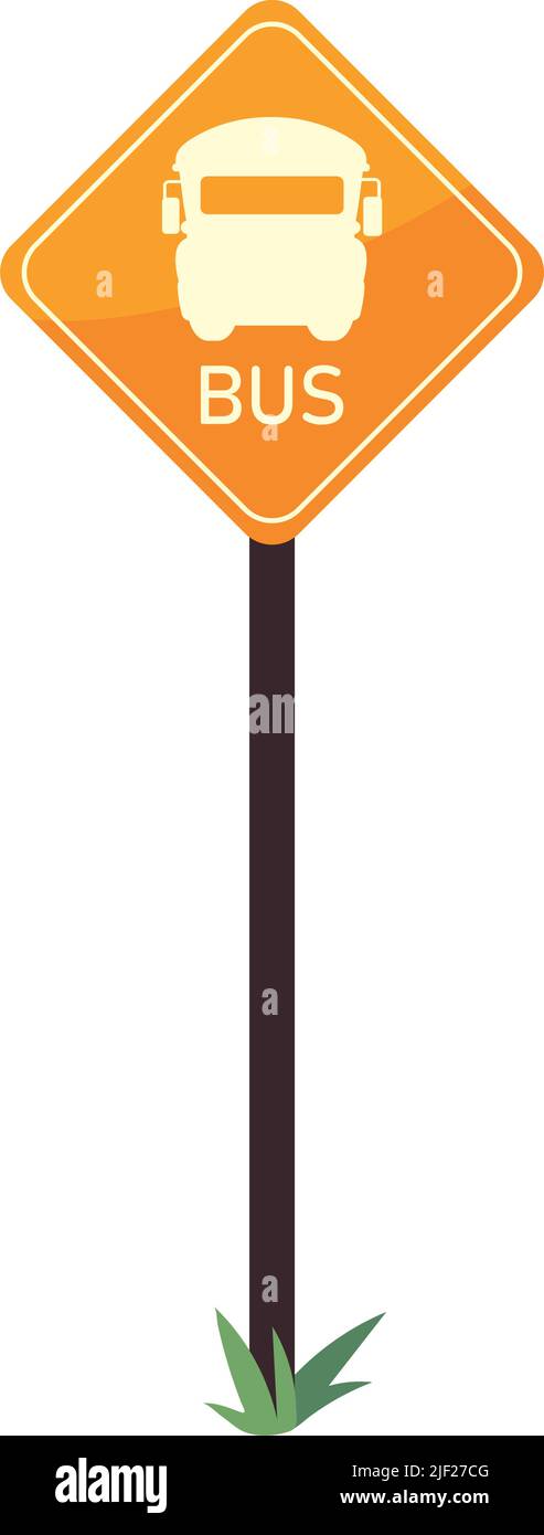 school bus traffic sign Stock Vector Image & Art - Alamy