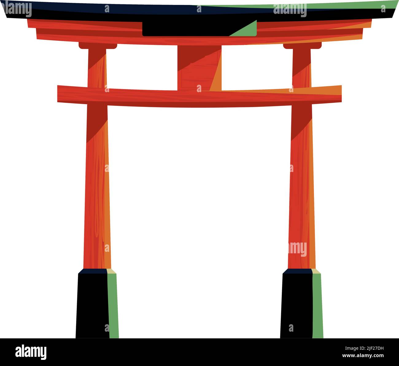 japanese gate landmark Stock Vector Image & Art - Alamy