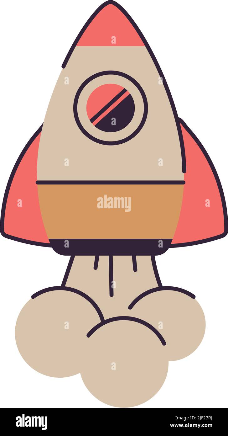 launching spaceship icon Stock Vector Image & Art - Alamy
