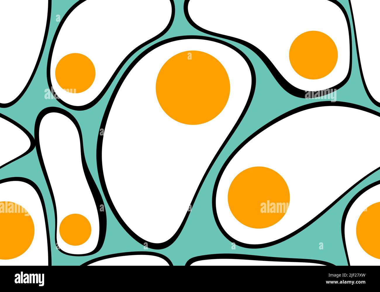 Breakfast seamless scrambled egg pattern for fabrics and kids and ...