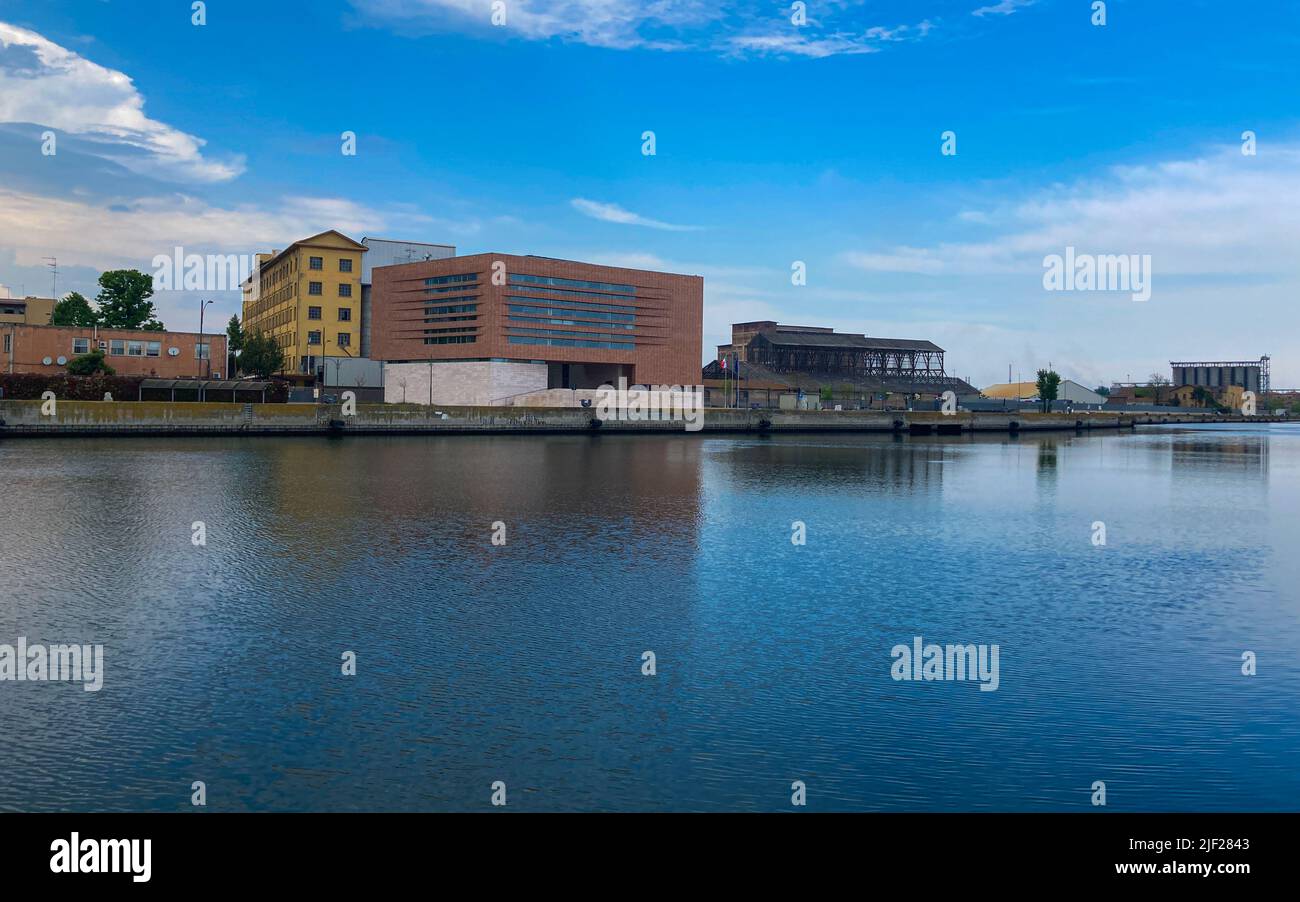 Ravenna, Italy: 10-04-2022: Beautiful buildings reflection on Ravenna's ...