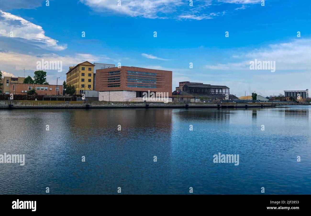 Ravenna, Italy: 10-04-2022: Beautiful buildings reflection on Ravenna's ...