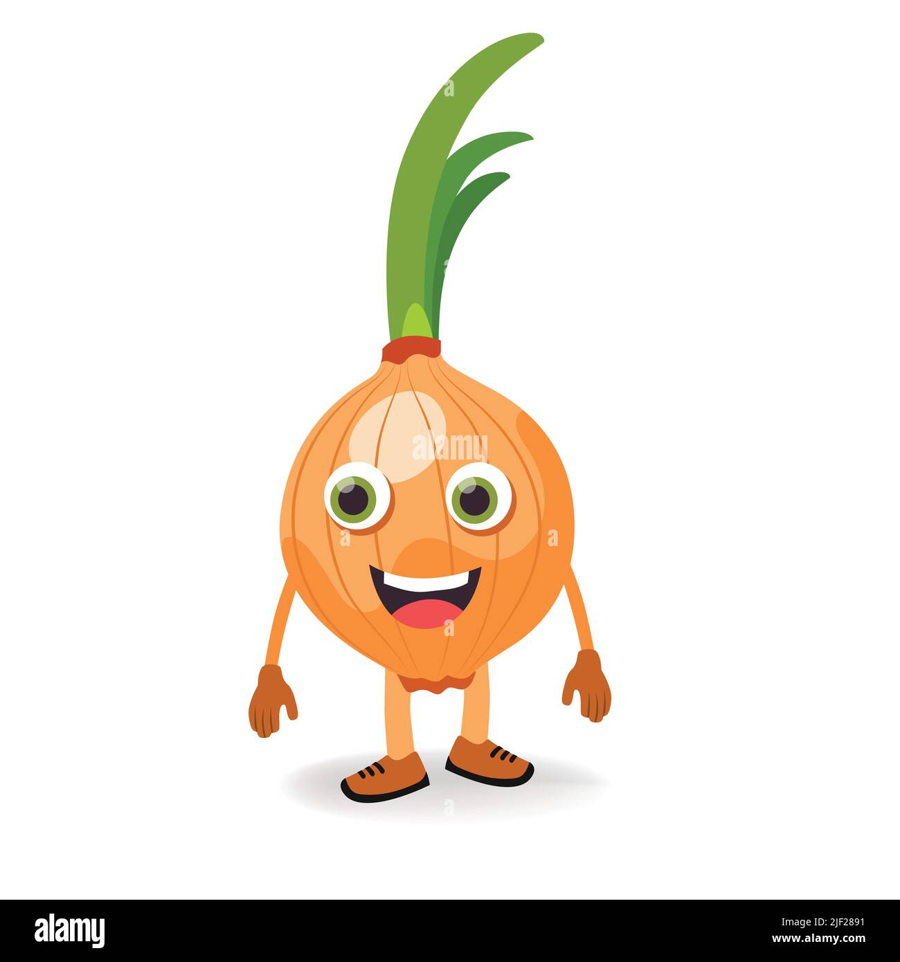 Onion character with funny cartoon smiling. Semi-realistic Onion ... Onion character with funny cartoon smiling. Semi-realistic Onion ...