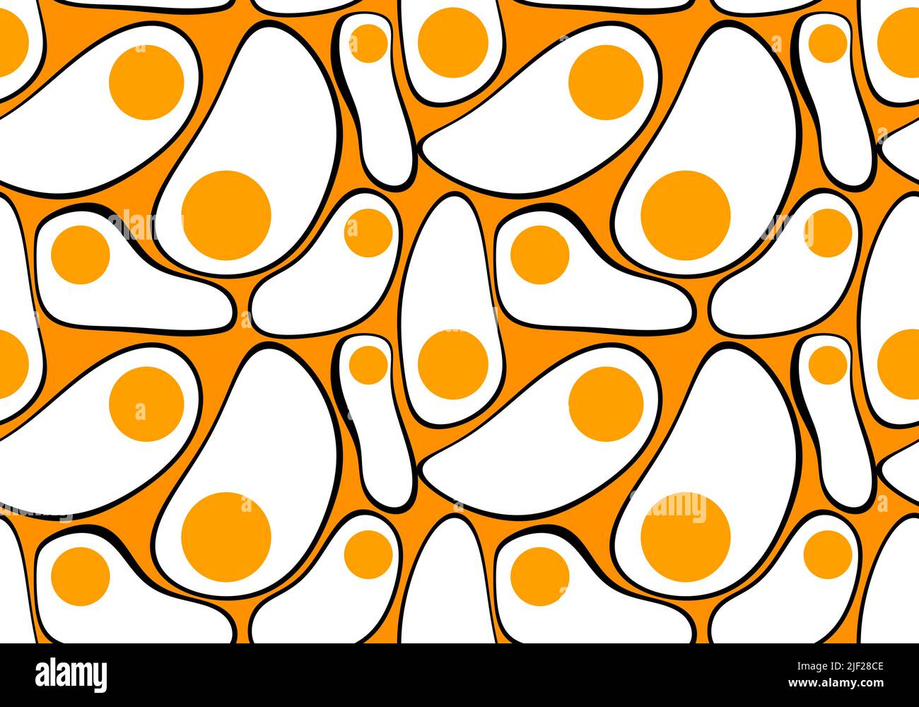 Breakfast seamless scrambled egg pattern for fabrics and kids and ...