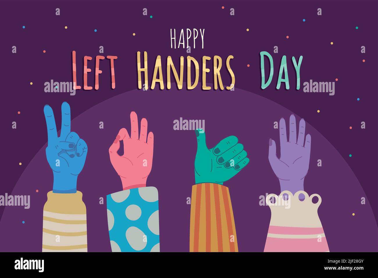 happy left handers day poster Stock Vector Image & Art - Alamy