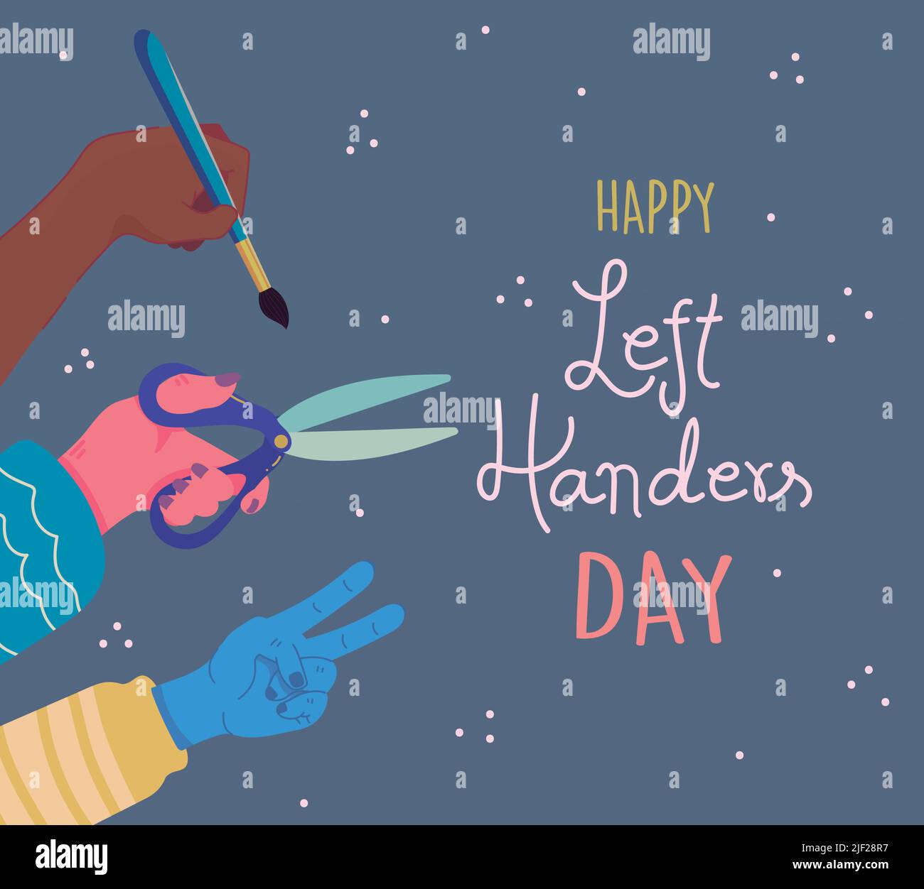 happy left handers day banner Stock Vector Image & Art - Alamy