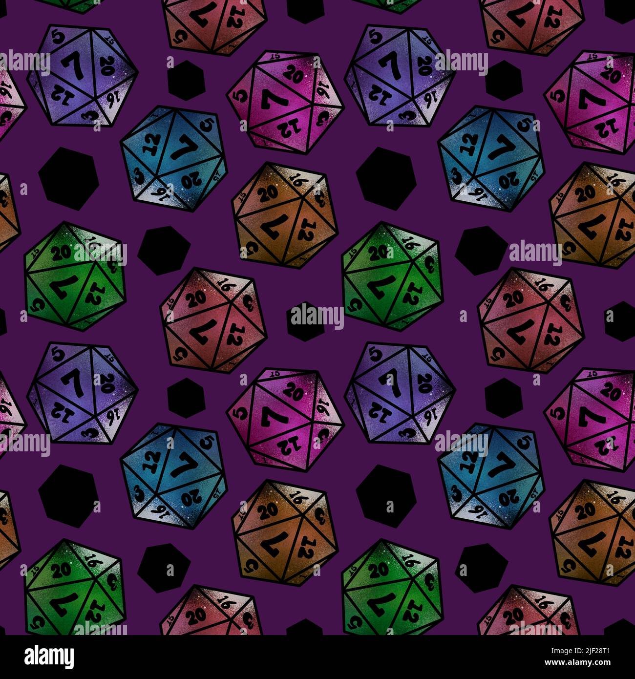 Kids seamless dice pattern for games and cards and fabrics and wrapping ...