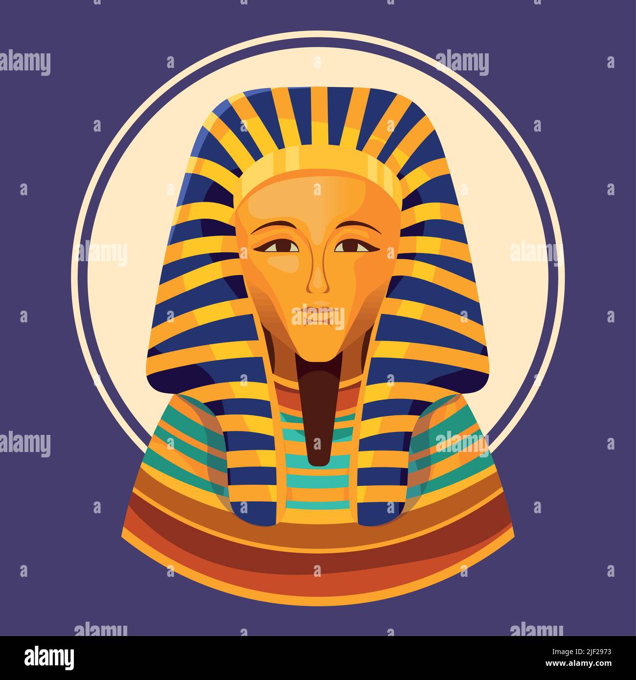 egypt pharaoh head Stock Vector Image & Art - Alamy
