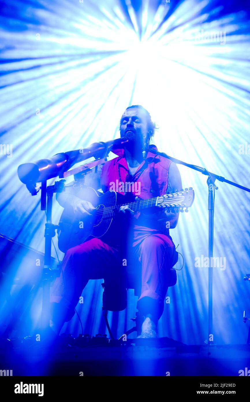 Australian singer songwriter Xavier Rudd performs live onstage in ...