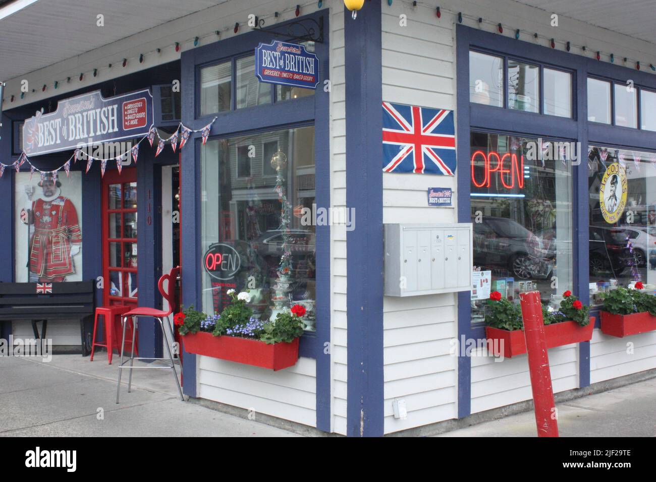 The Best of British Shop in Steveston Stock Photo - Alamy