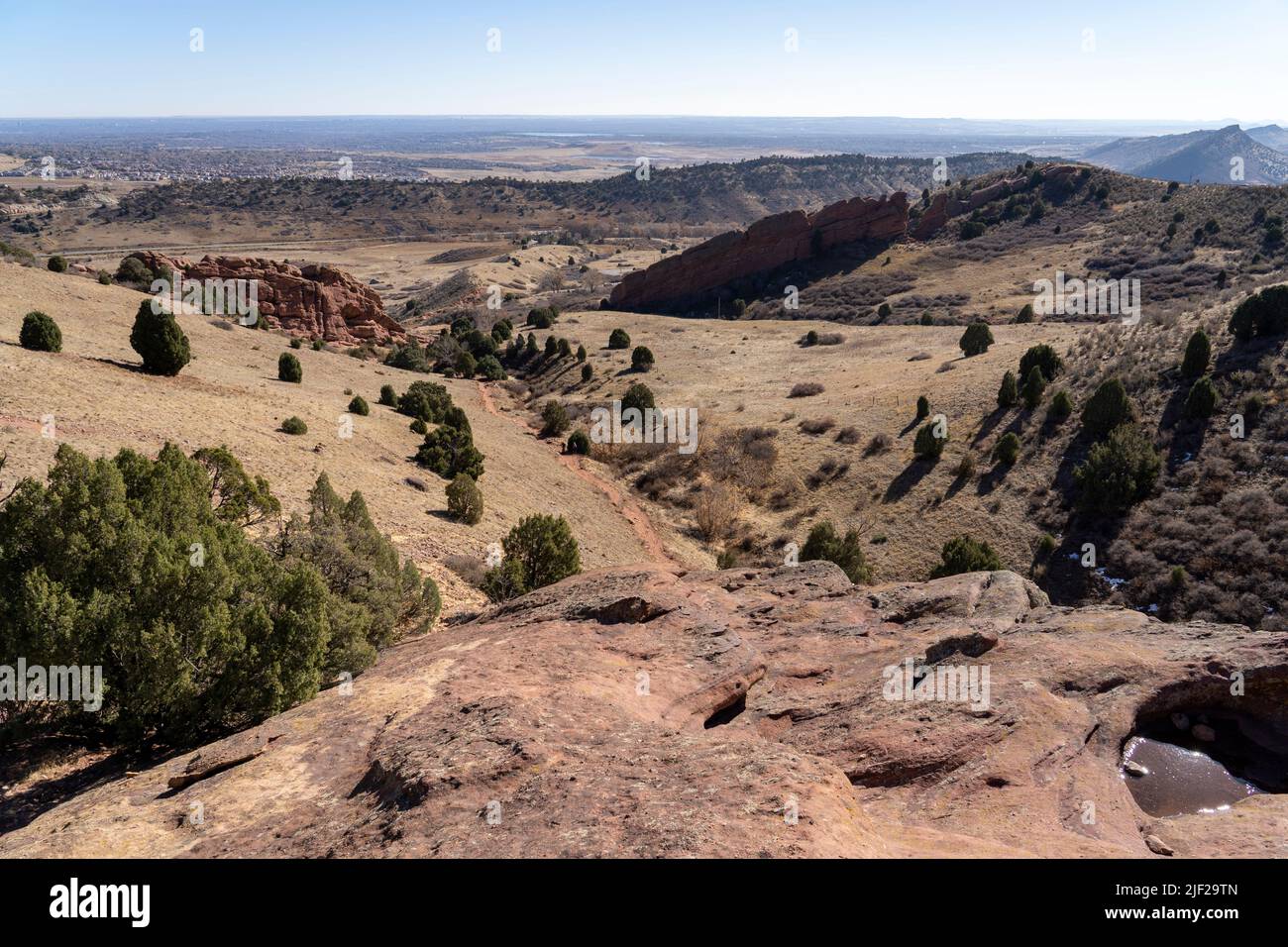 Hiking Trail at Red Rocks Park in Denver, Colorado Stock Photo - Alamy