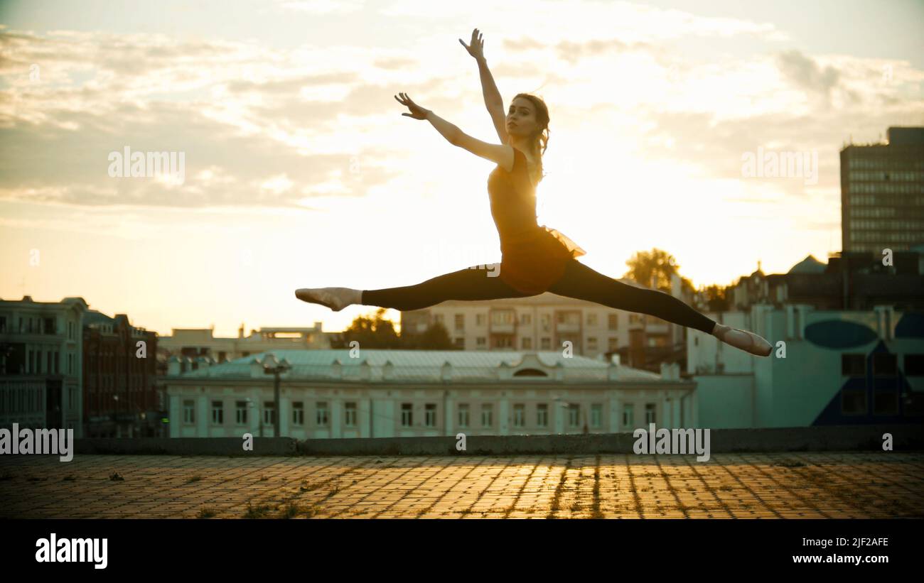Dancer Silhouette Split