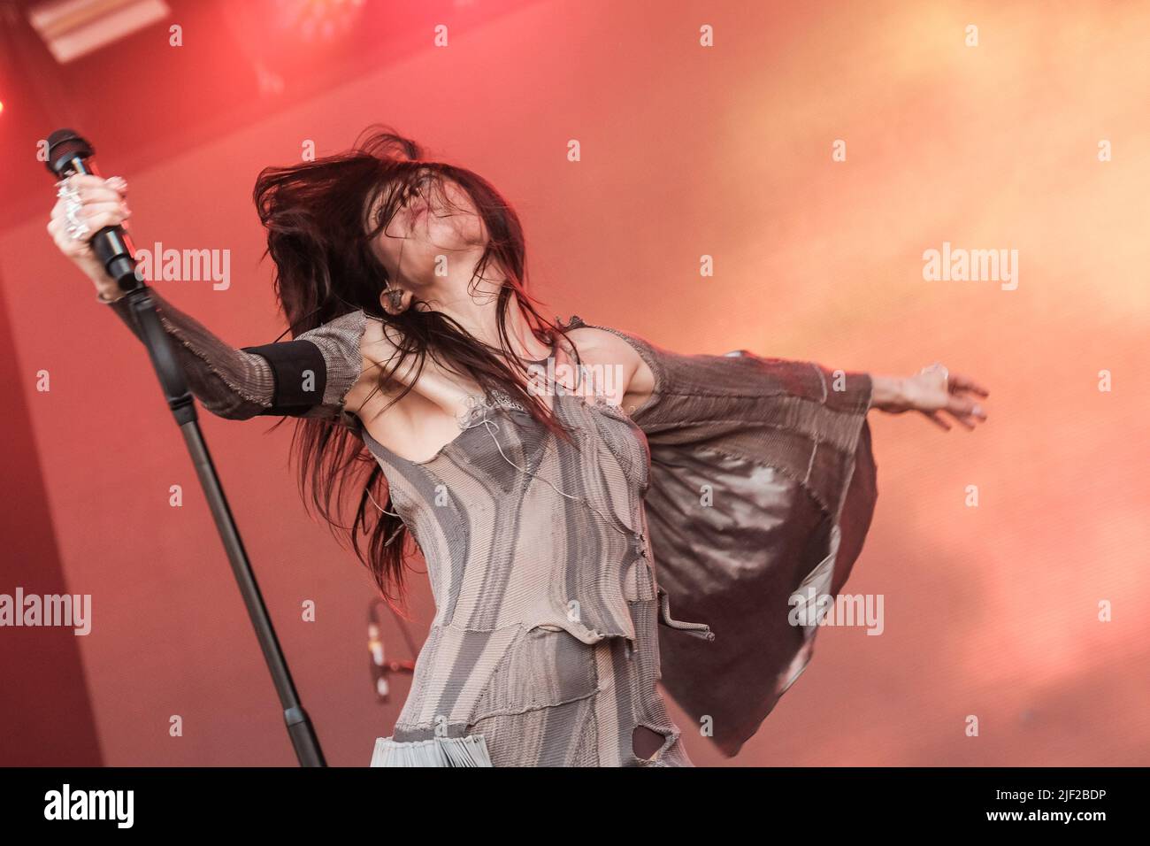 American singer songwriter and co-founder of indie pop band Chairlift ...