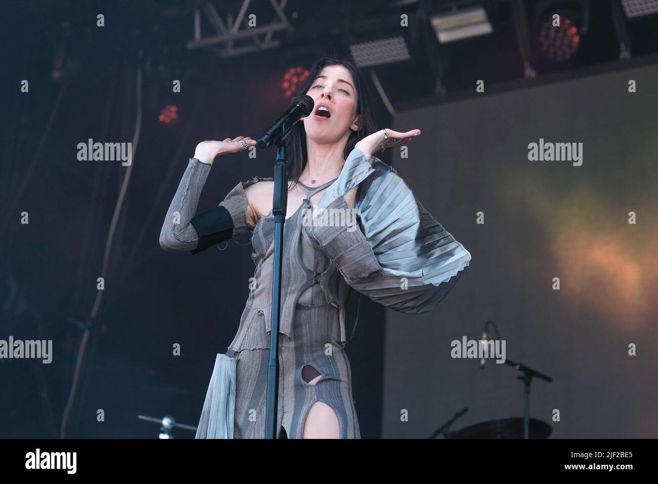 American singer songwriter and co-founder of indie pop band Chairlift ...