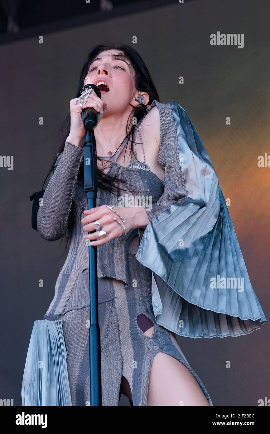 American singer songwriter and co-founder of indie pop band Chairlift ...