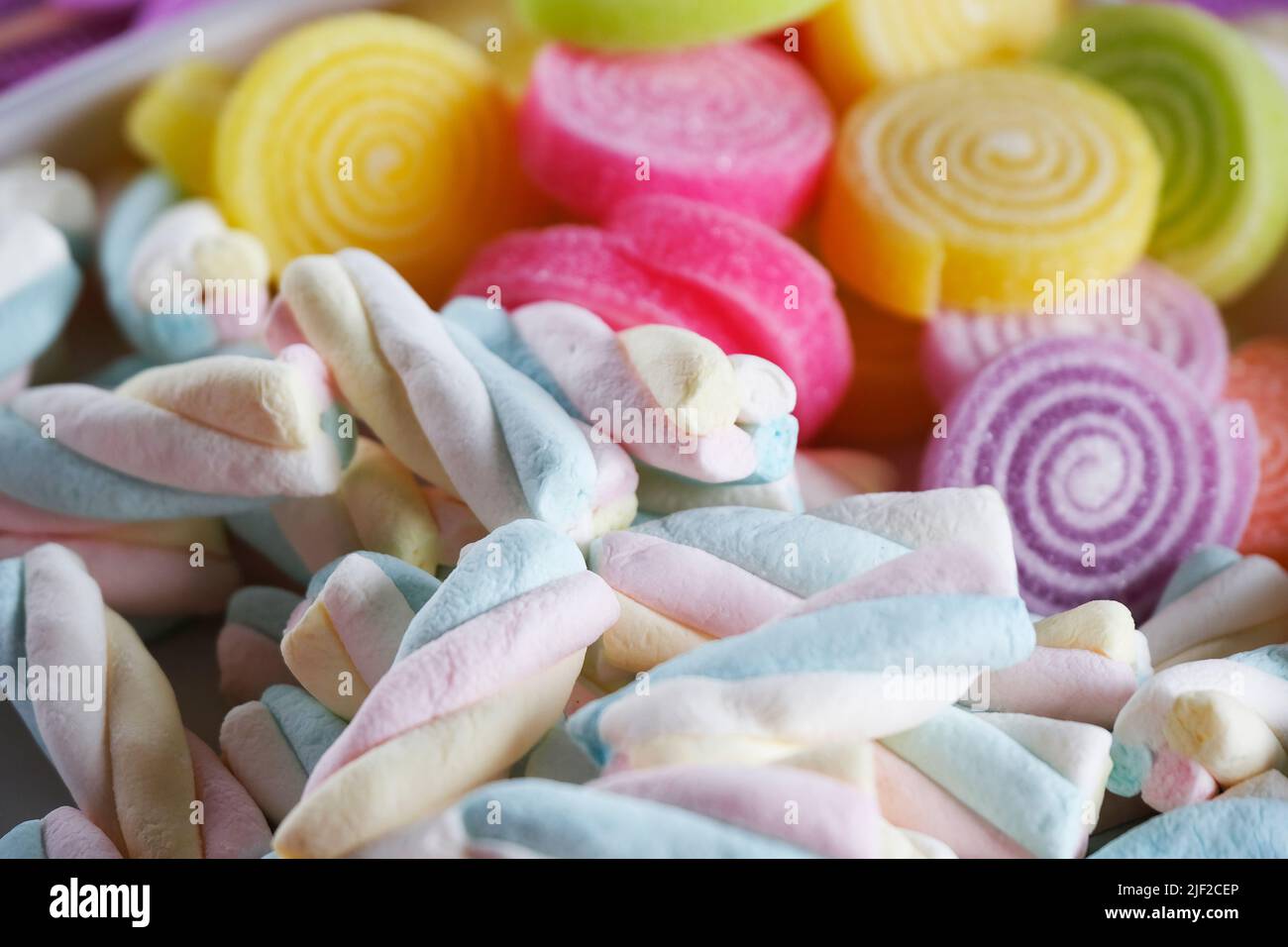 Multi-colored FRUIT FLAVOUR fluffy marshmallows, Tasty, Colorful ...